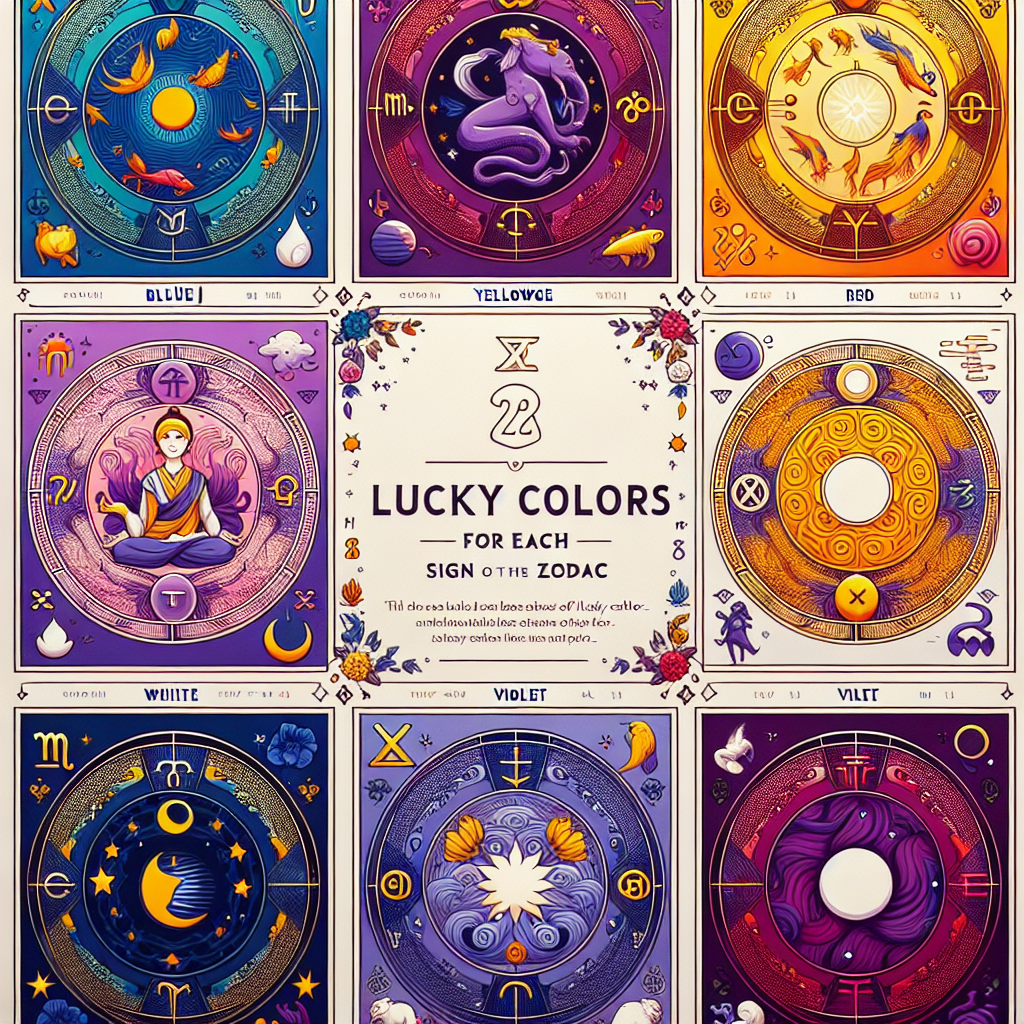 Cores Da Sorte Para Cada Signo Do Zodíaco